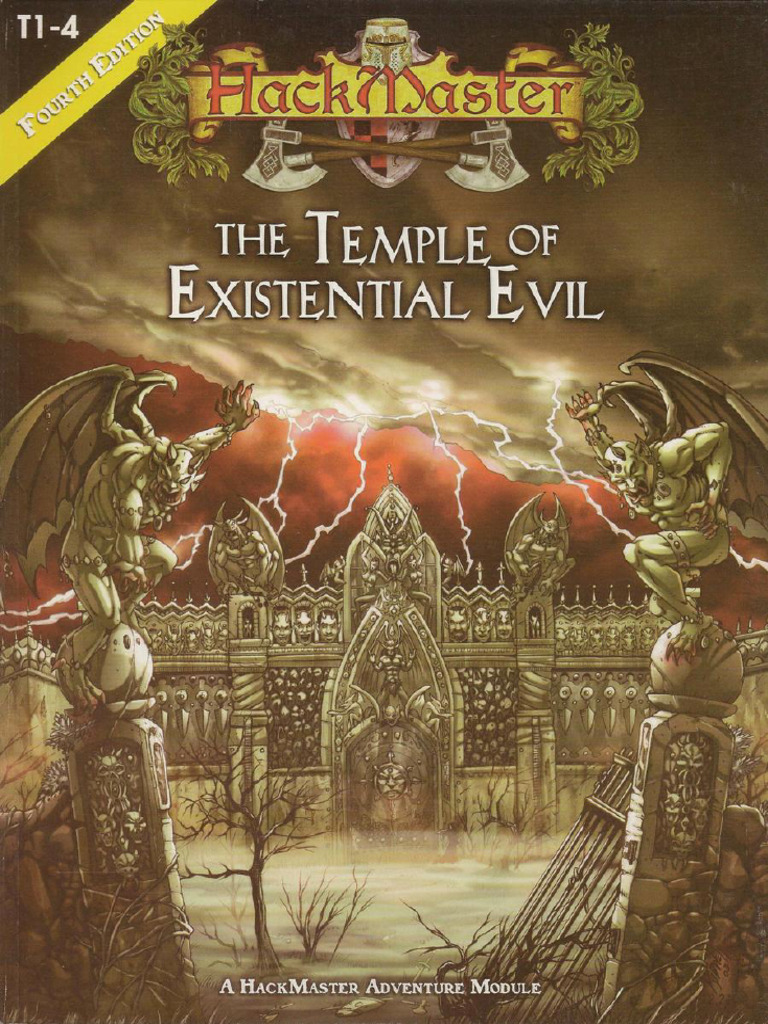 Hackmaster 4th Edition Adventure Temple of Existential Evil PDF Free | PDF