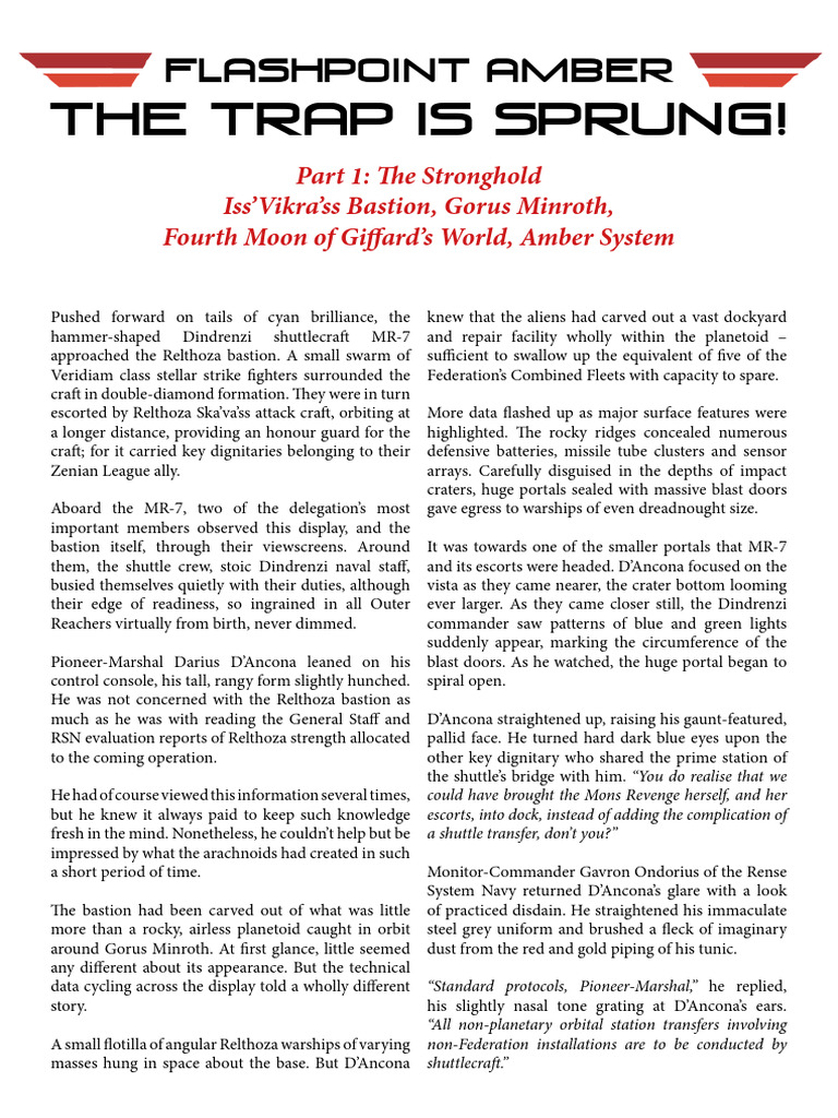 Campagne Flashpoint-Amber - 02 - The-Trap-Is-Sprung | PDF | Social ...
