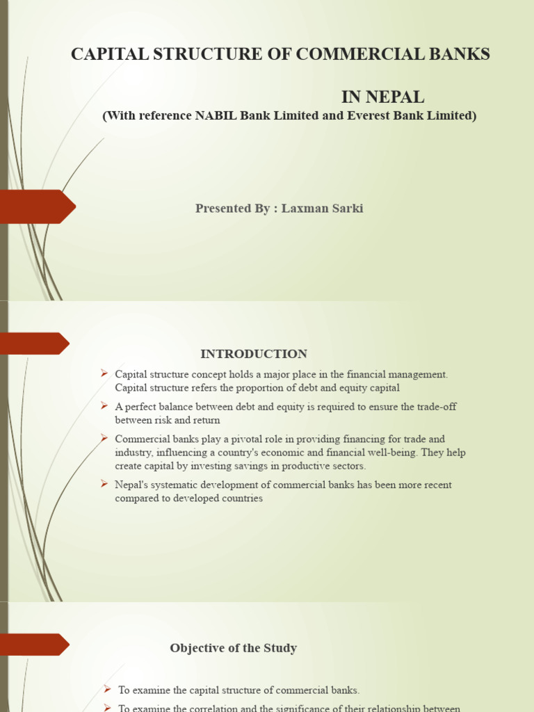 Capital Structure of Commercial Bank | PDF | Capital Structure | Banks