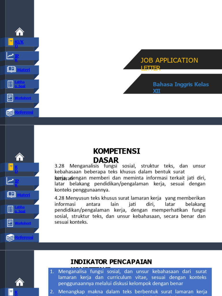 Application letter PPT | PDF