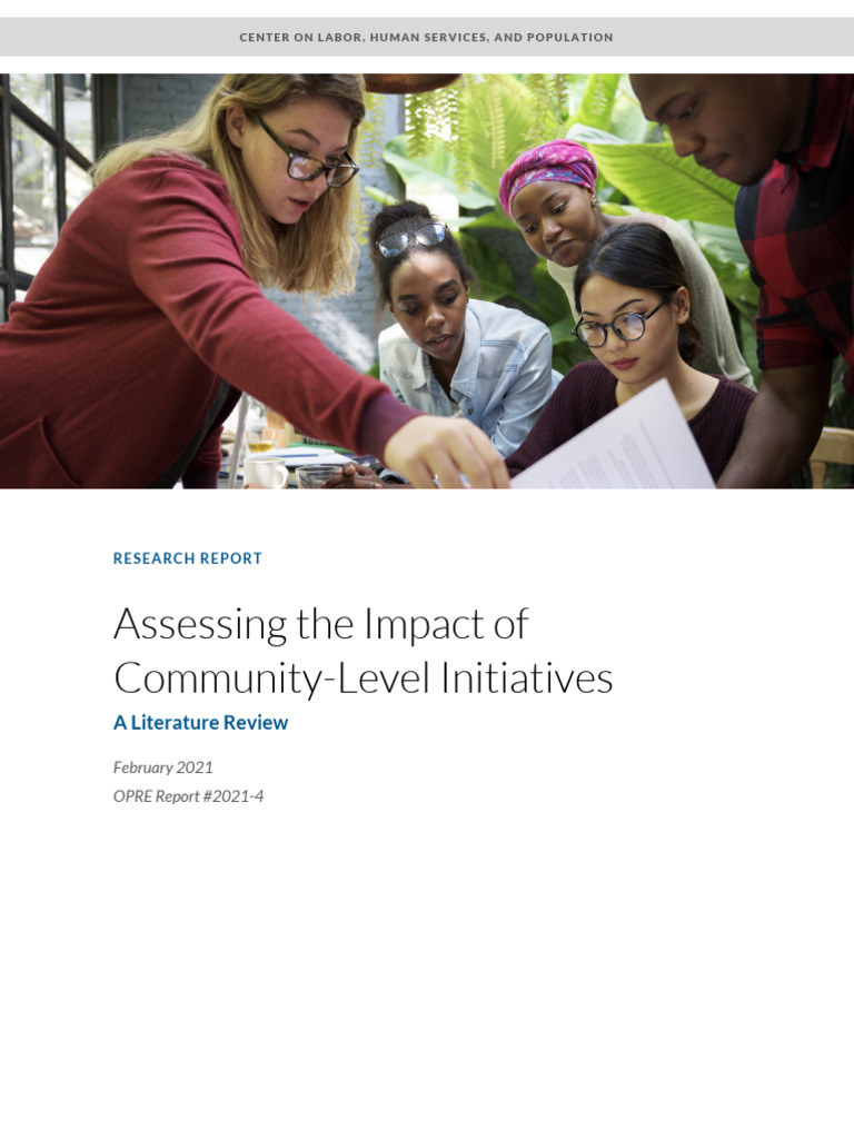 Assessing The Impact of Community Level Initiatives - 1 | PDF ...