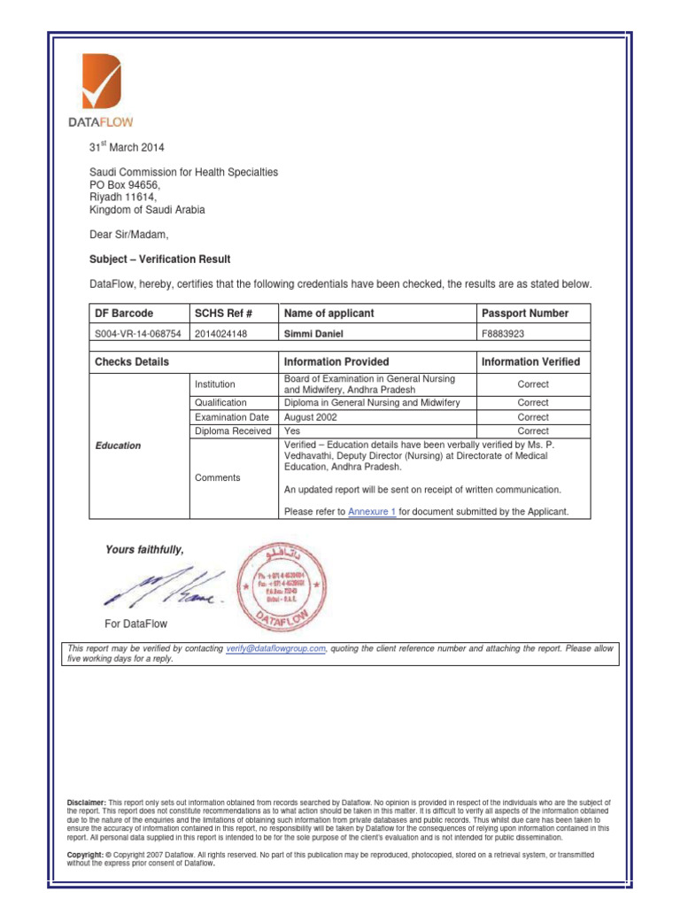 31 March 2014 Saudi Commission For Health Specialties PO Box 94656 ...