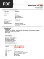 Amerex Fire Extinguisher - MSDS | PDF | Dangerous Goods | Workplace