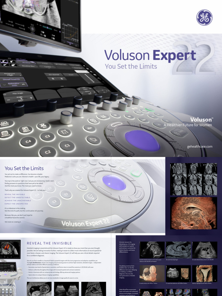 Voluson - Expert 22 - Sales Brochure | PDF | Medical Ultrasound ...