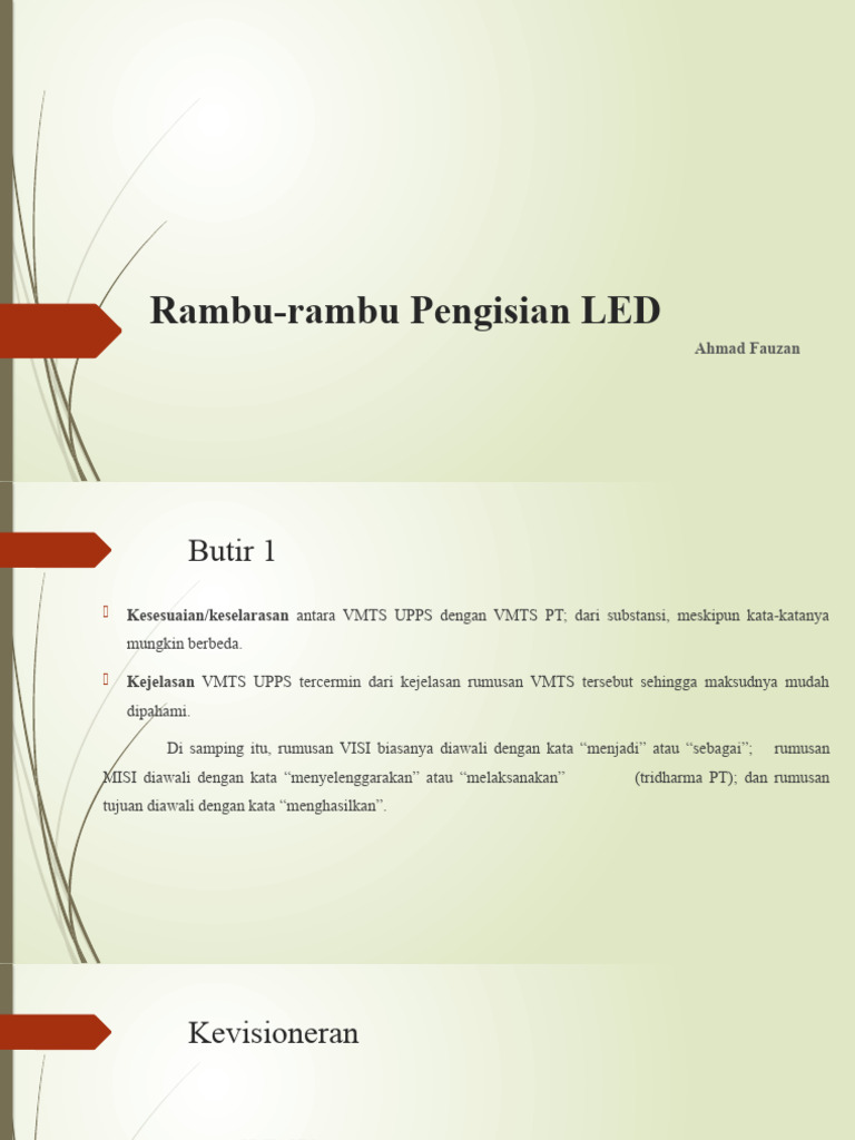 Rambu Rambu LED | PDF