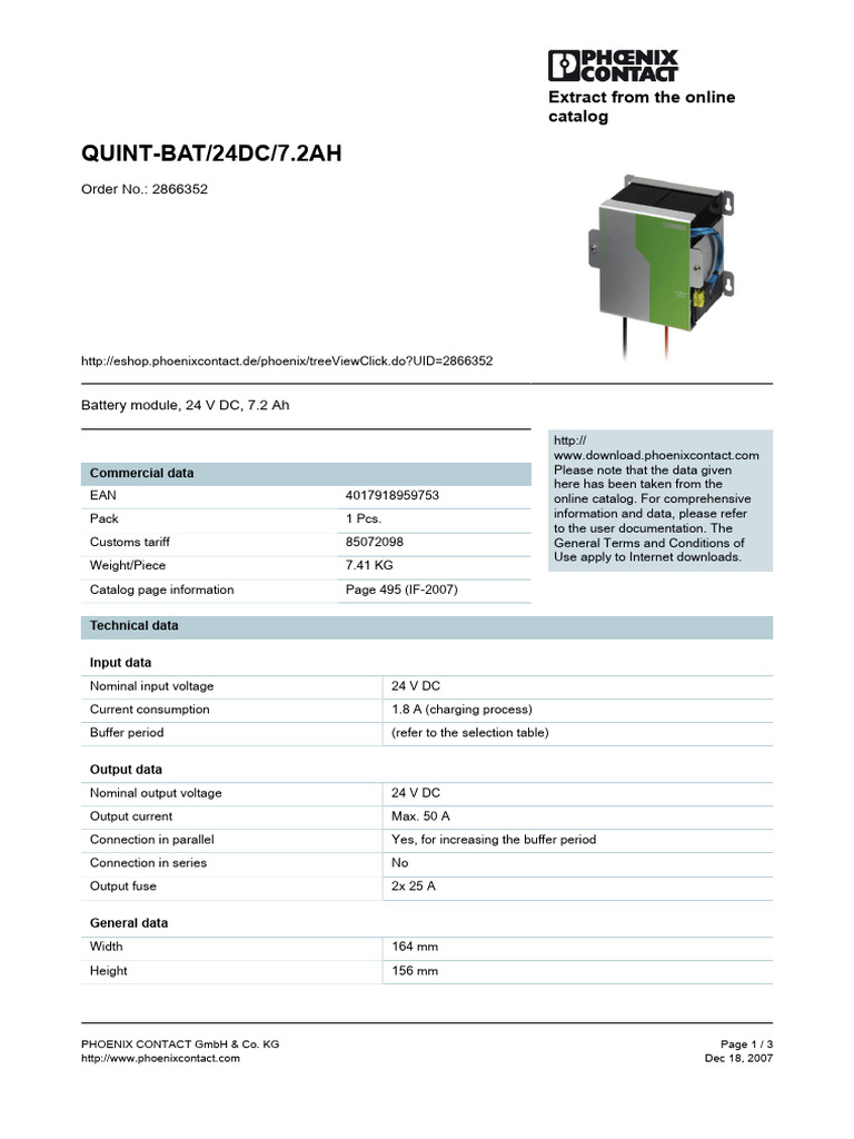 Battery Details | PDF