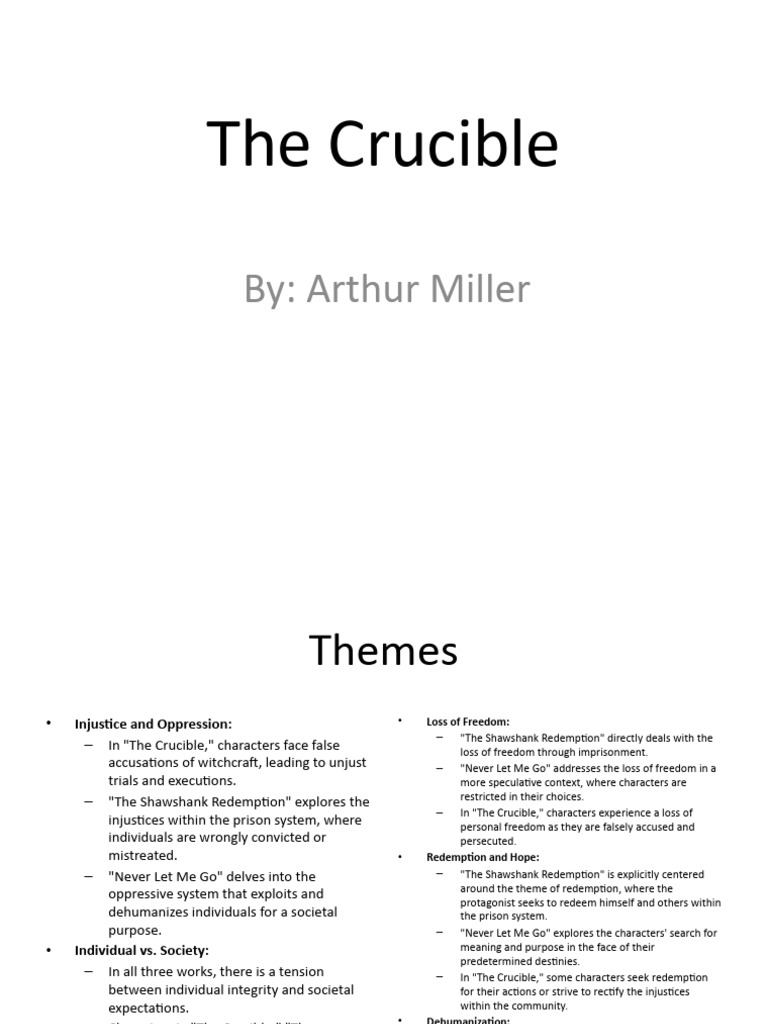 The Crucible Level 2 PowerPoint | PDF | Salem, Massachusetts