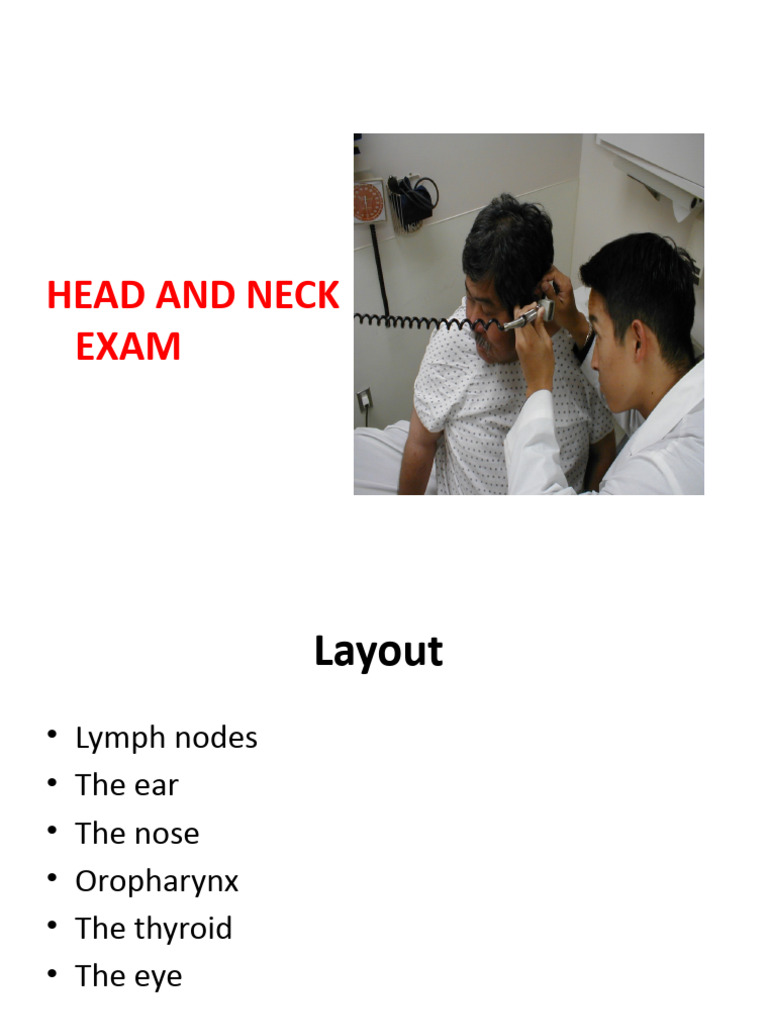 1.2.3 Head & Neck Exam - Send | Download Free PDF | Neck | Human Nose