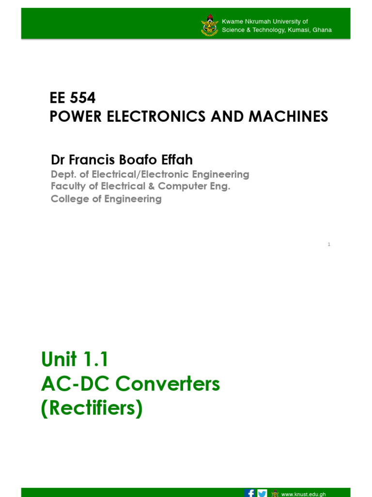ee554_unit1_1 | PDF | Rectifier | Diode