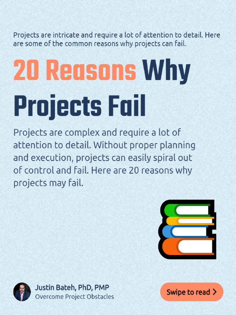 20 Reasons Why Your Project Might Fail 1694368691 | PDF