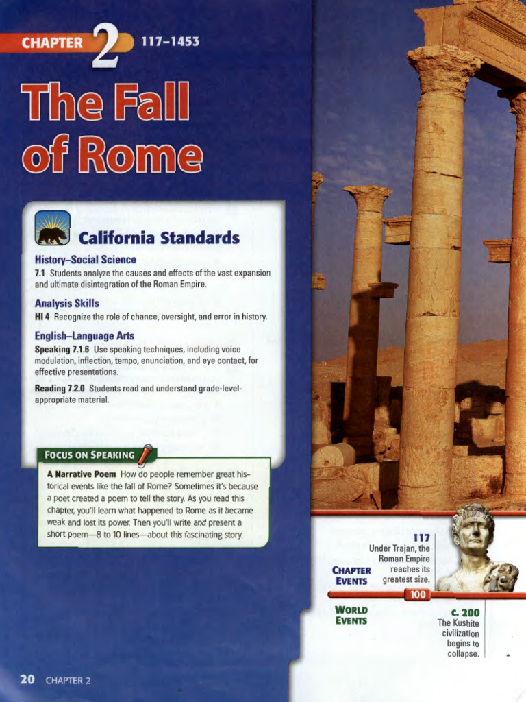 MS-HSS-MEMT-Unit 1 - Chapter 2 - Fall of Rome 1 | PDF | Young Adult ...