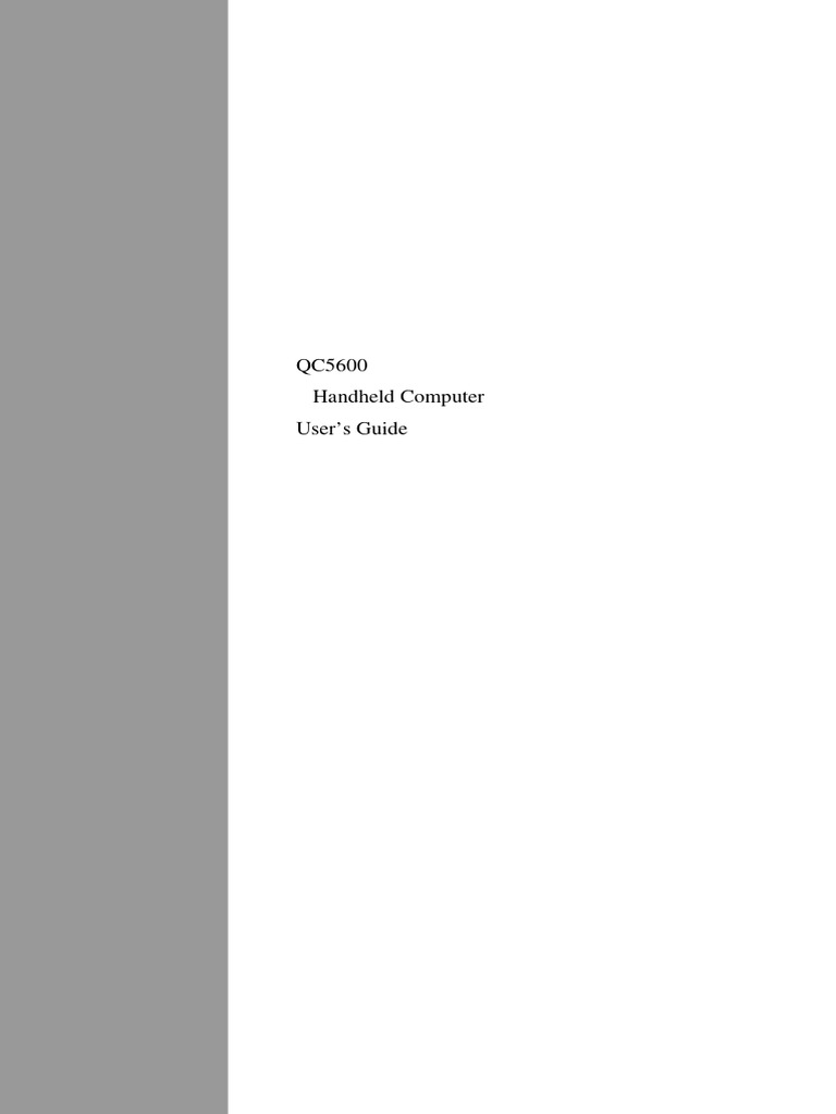 QC5600 Users Manual | PDF | Personal Computers | Icon (Computing)