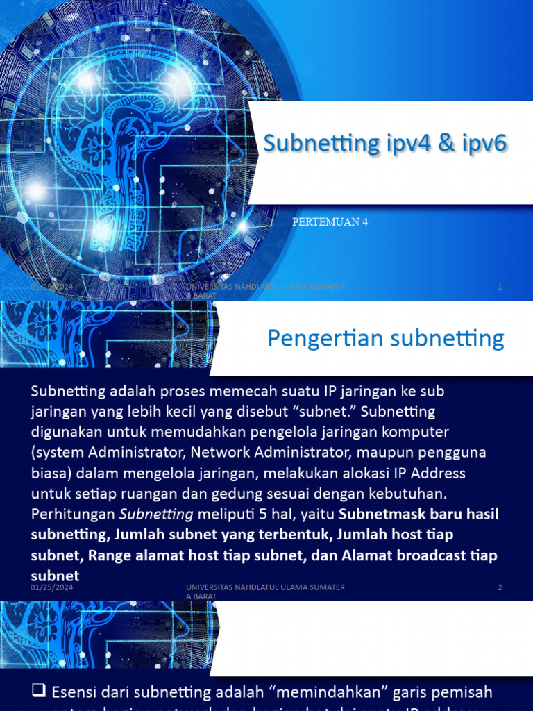 Panduan Subnetting Jaringan | PDF