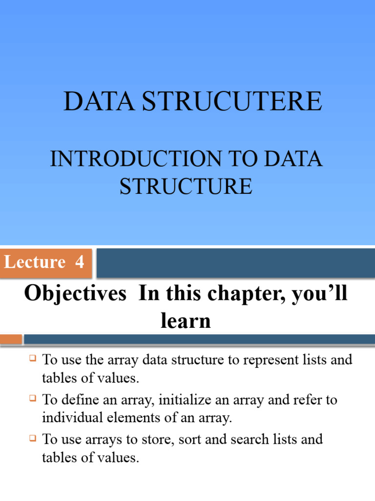Data Structure Lecture 4 Pdf Data Type Integer Computer Science