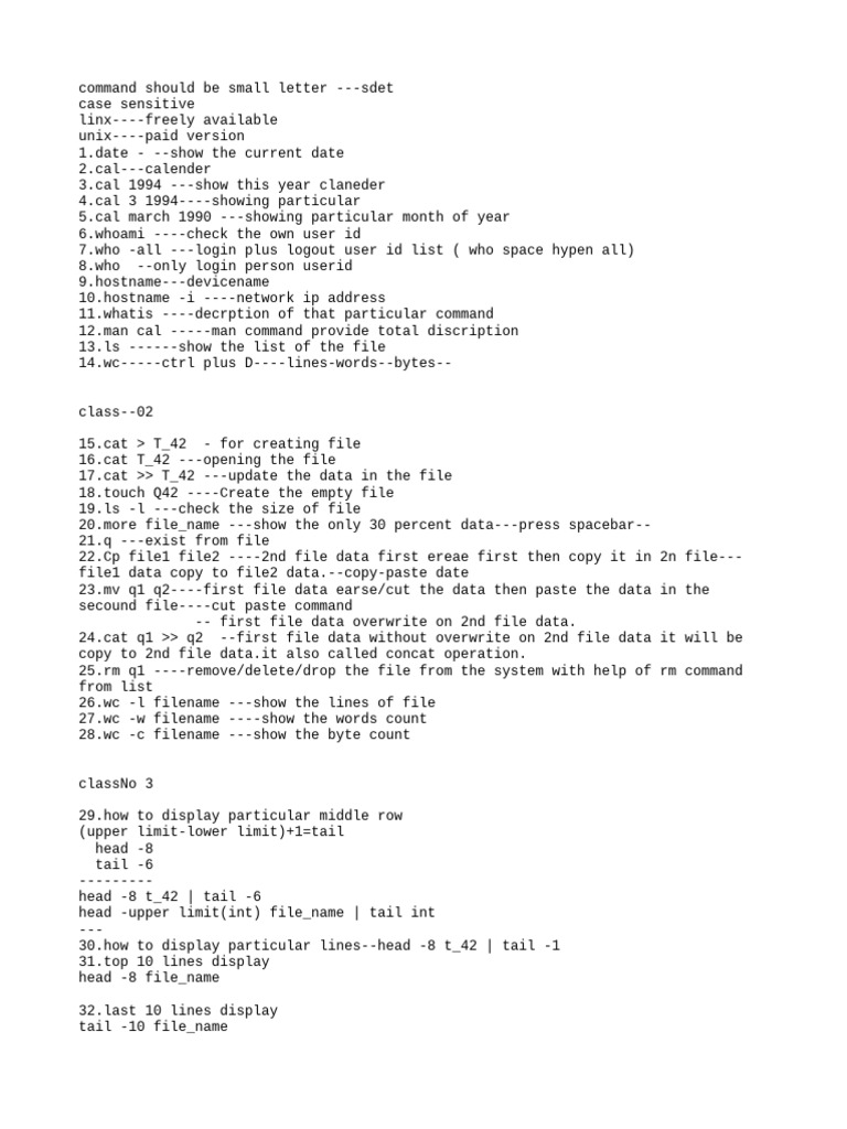 Linux | PDF | Computer File | Filename