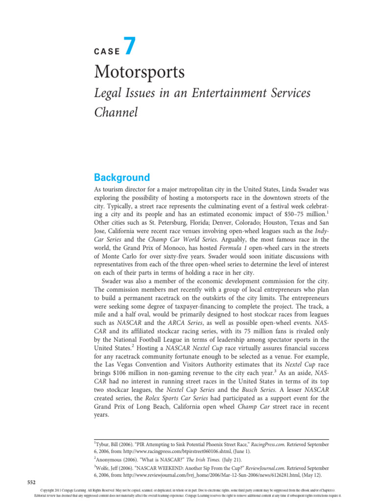 CASE 6 Motorsports | PDF