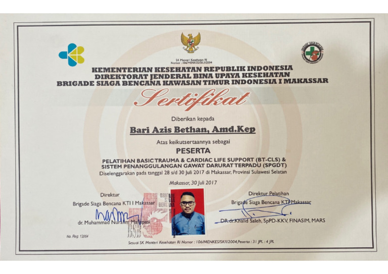 Sertifikat BTCLS | PDF