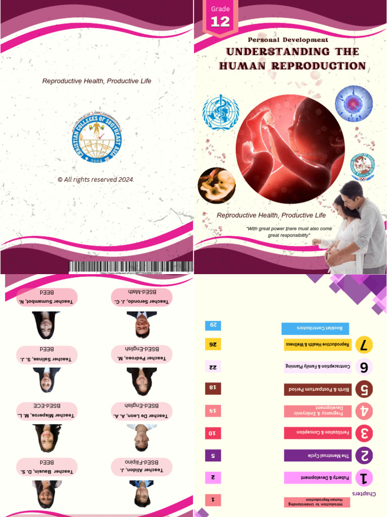 UNDERSTANDING THE HUMAN REPRODUCTION BOOKLET | PDF | Adolescence ...