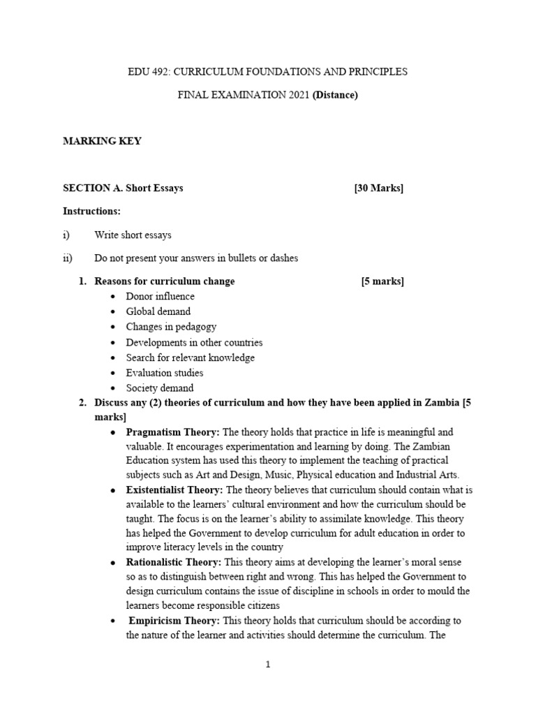 2021 EDU 492 Key Dode | Download Free PDF | Curriculum | Learning