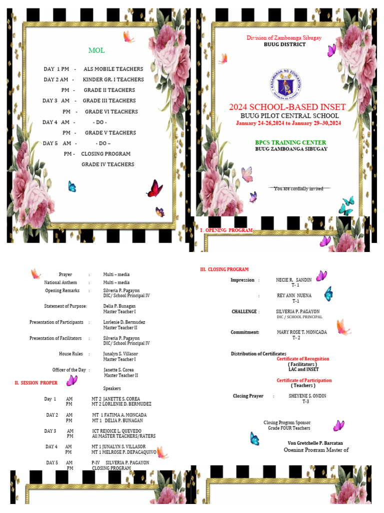 2024 School - Based Inset Program | PDF