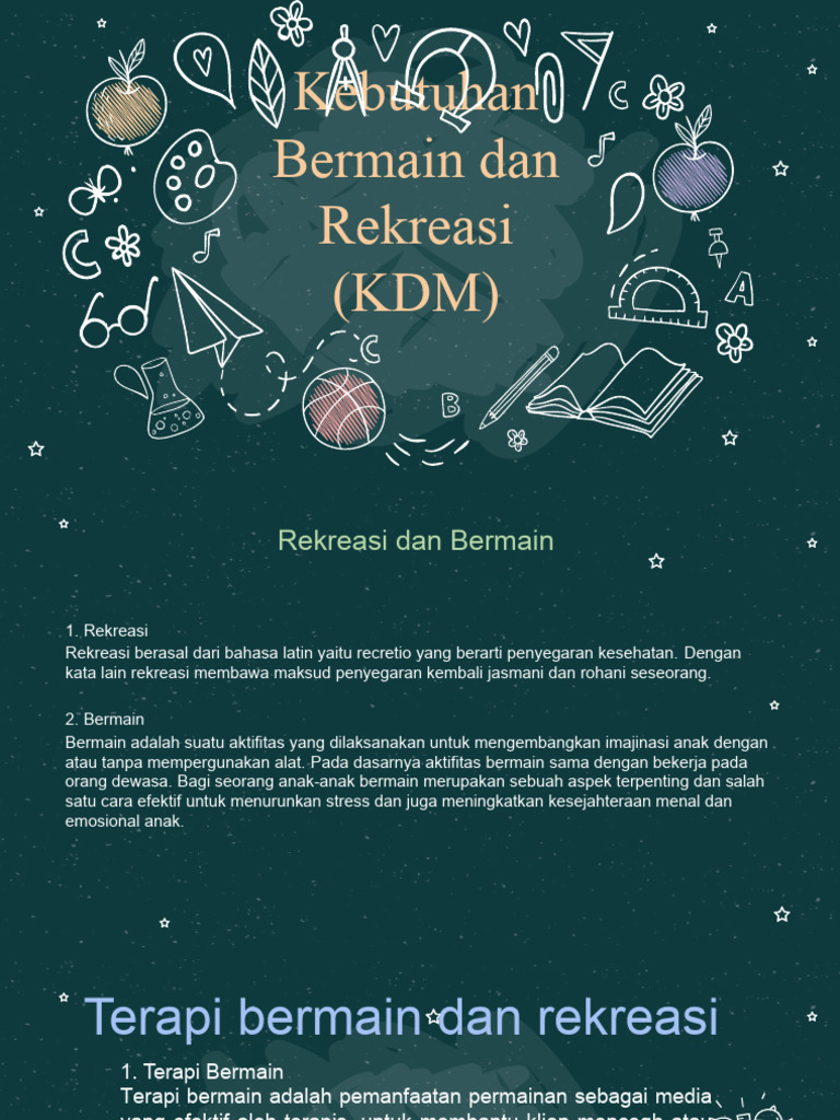 Manfaat Terapi Bermain dan Rekreasi | PDF