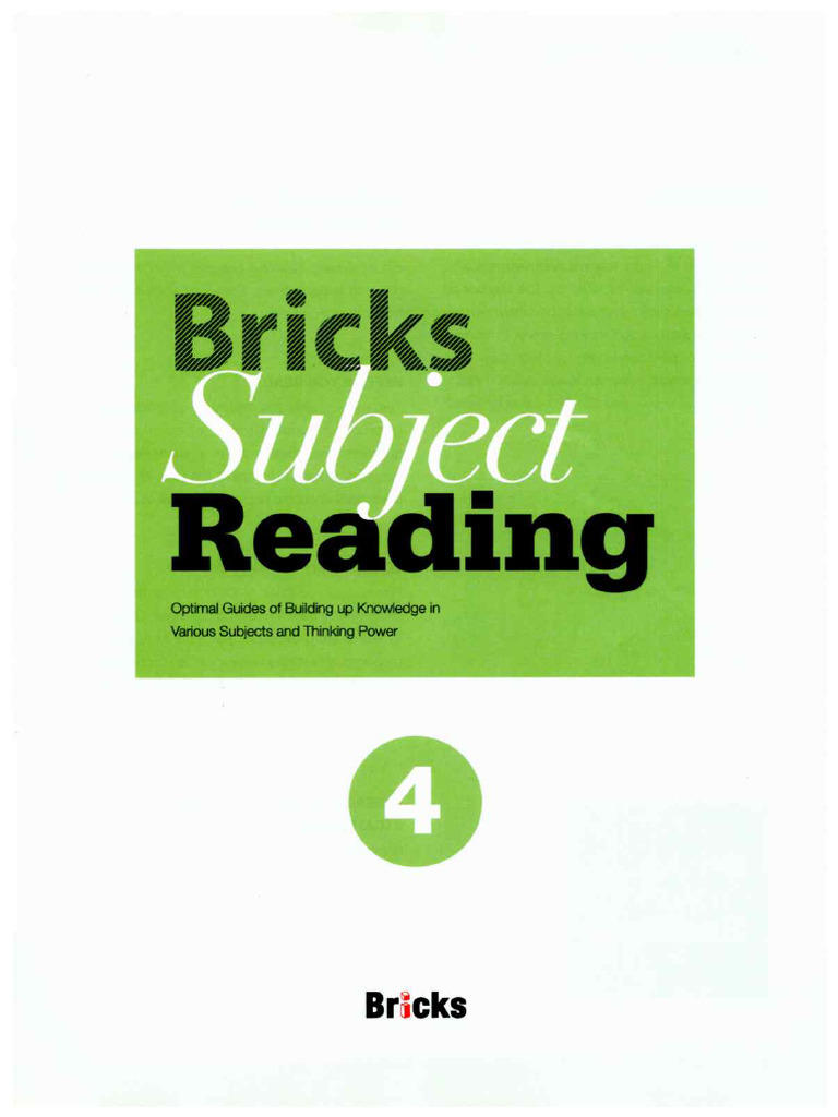 Bricks Subject Reading 4 | PDF