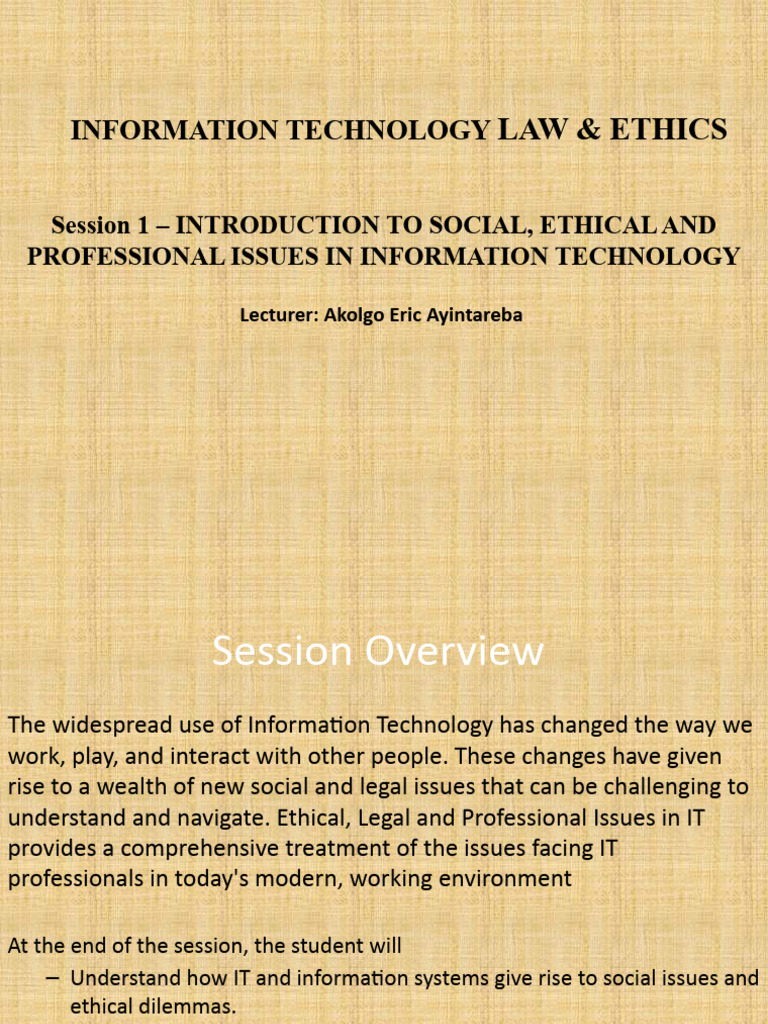 Session 1 | PDF | Privacy | Theft