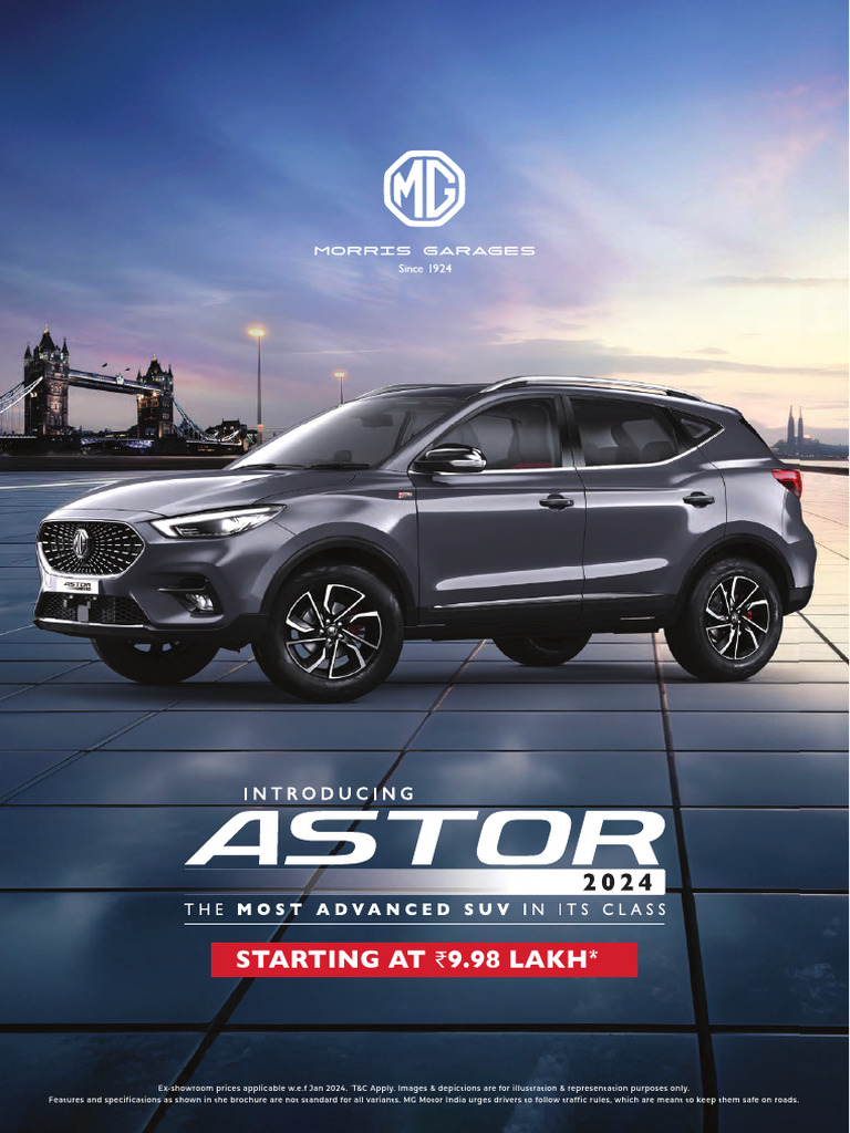 MG Astor 2024 Brochure | PDF | Transport | Transportation Engineering