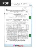 DMER Pharmacy Question Paper | PDF | Collation | Graphemes