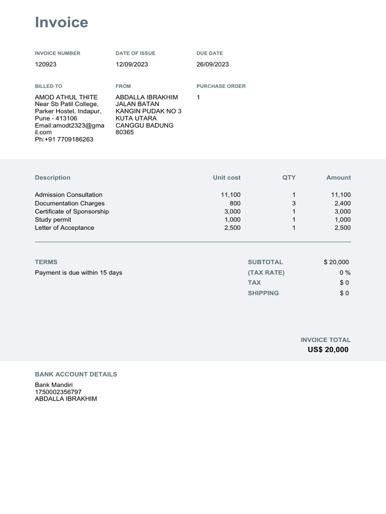 Abdalla Invoice-3 | PDF