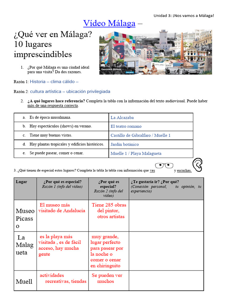 Malaga Vídeo - Soluciones | PDF