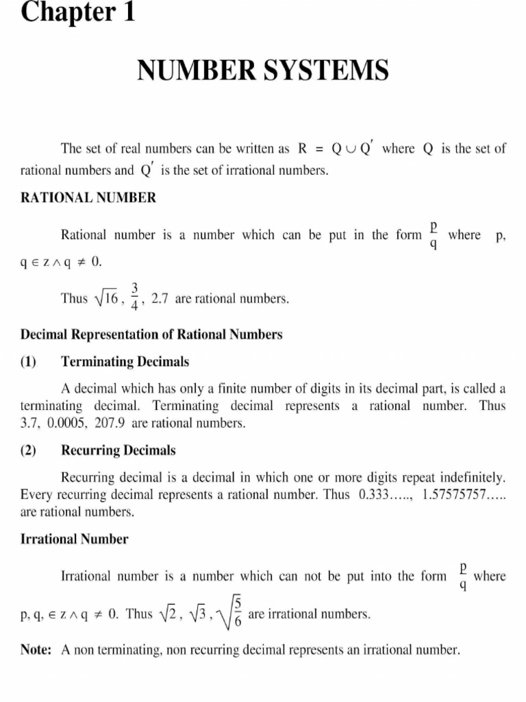 11th Math Unit 1 | PDF
