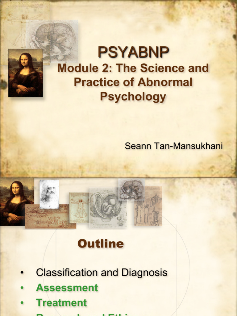 Module 2b Handout (Assessment - Treatment - Research) | PDF | Psychotherapy | Mental Disorder