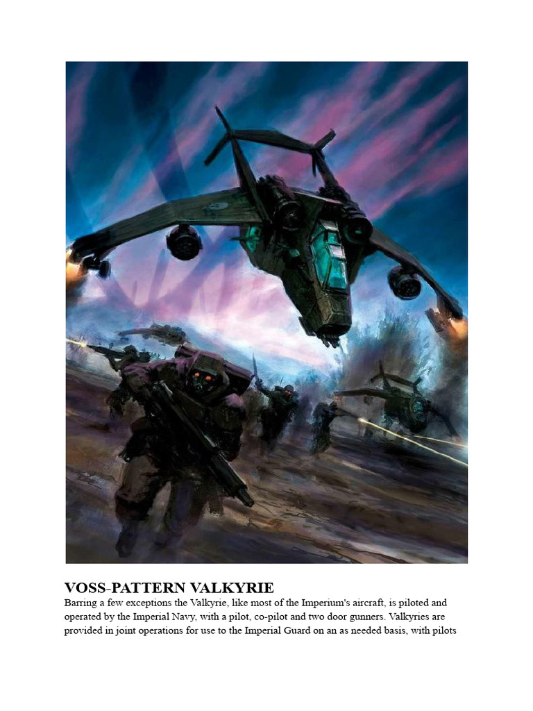 Voss-Pattern Valkyrie | PDF | Tanks | Vehicles