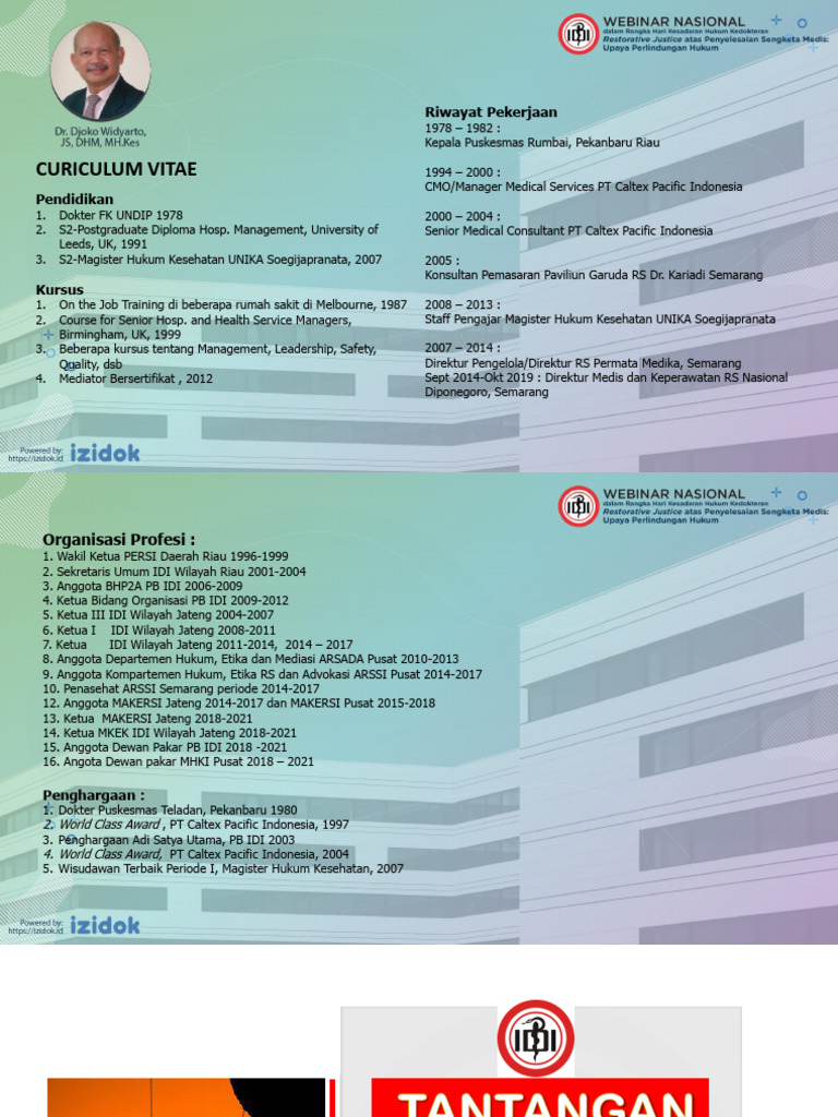 MATERI 1 - Dr. Djoko Widyarto | PDF | Kesehatan Holistik
