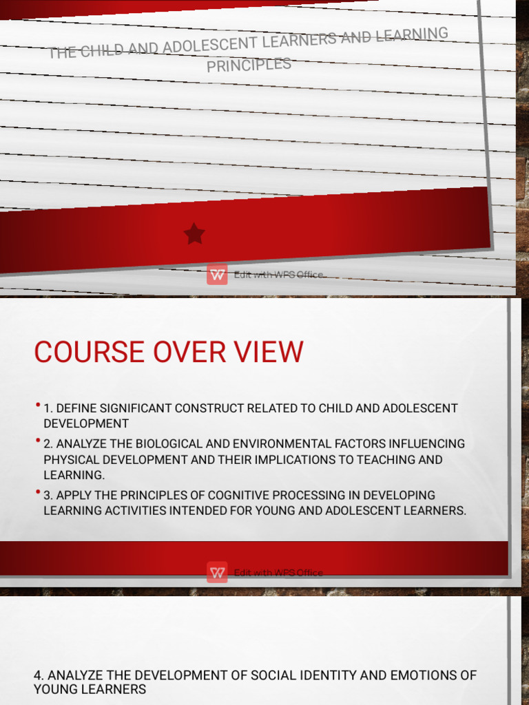 Lesson 1 Child and Development PDF | PDF | Adolescence | Learning