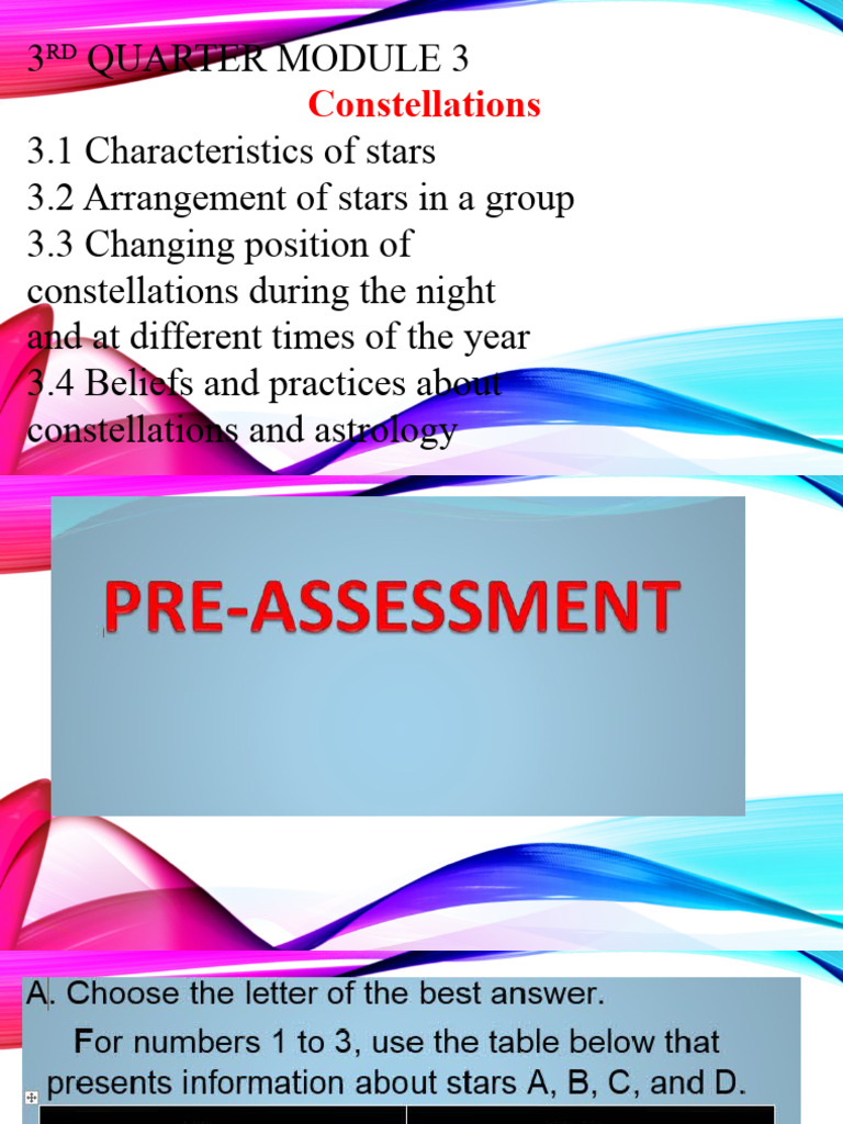 q3 Module 3 Constellation | PDF