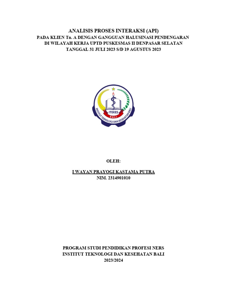 API Jiwa Prayogi | PDF