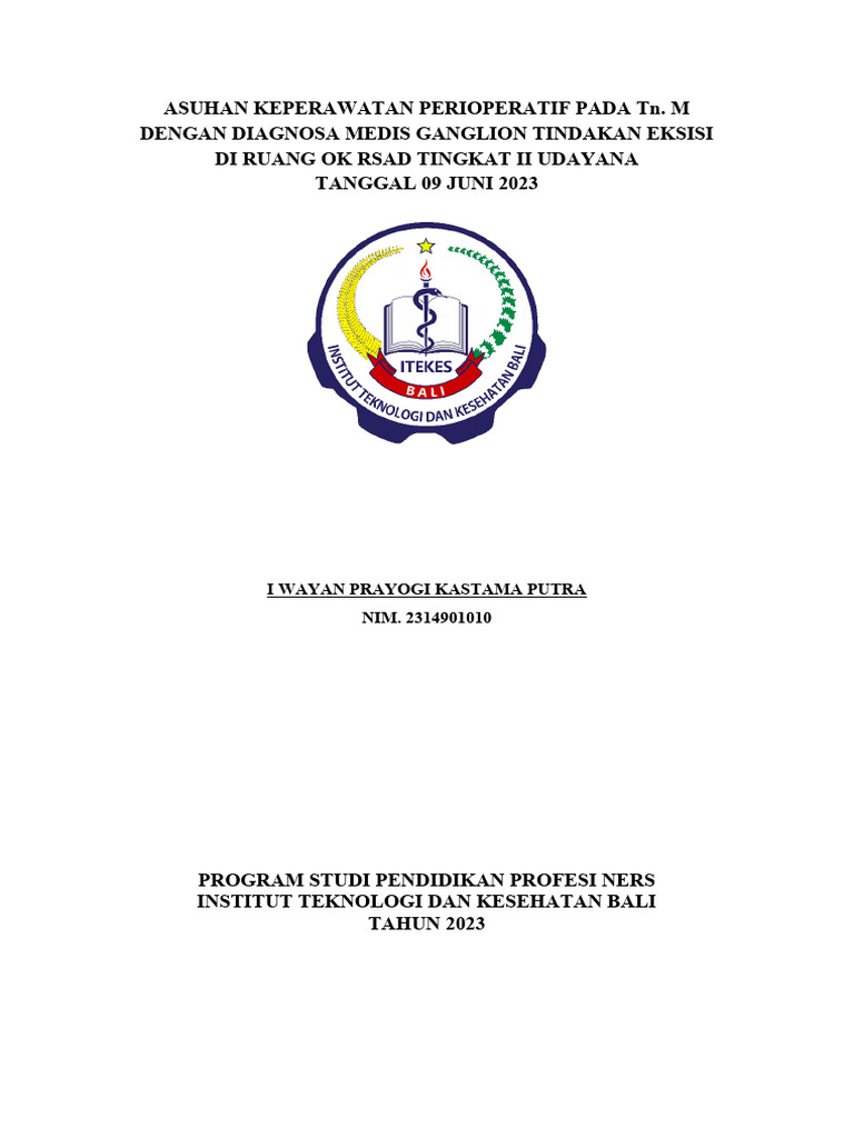 Askep Ganglion Ok I Wayan Prayogi Kastama Putra | PDF