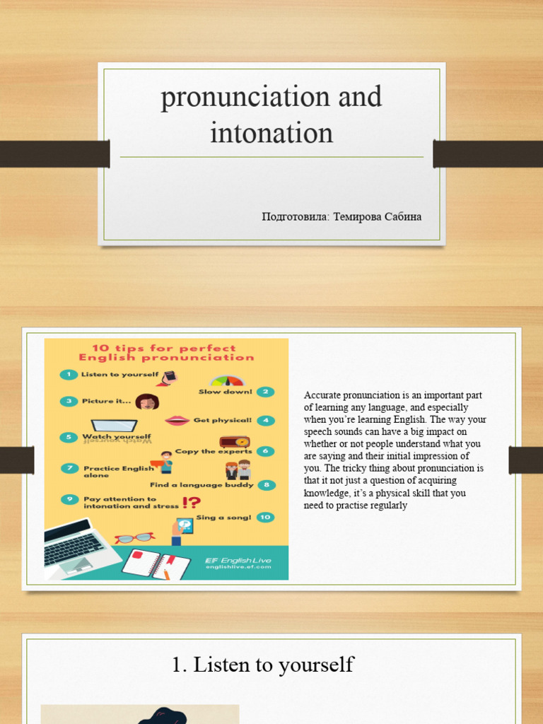 Pronunciation and Intonation | PDF