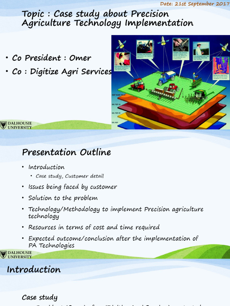 A Case Study About Precision Agriculture Technology | PDF