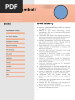 TOSCA Automation Test Engineer Resume | PDF | Software Testing ...