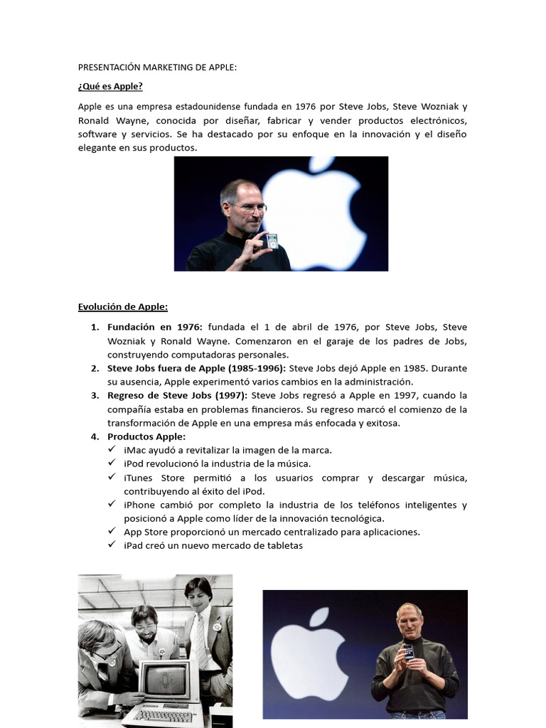PRESENTACIÓN SIMULACIÓN | PDF | Apple Inc. | Steve Jobs