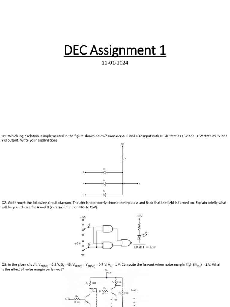 DEC Assignment 1 | PDF