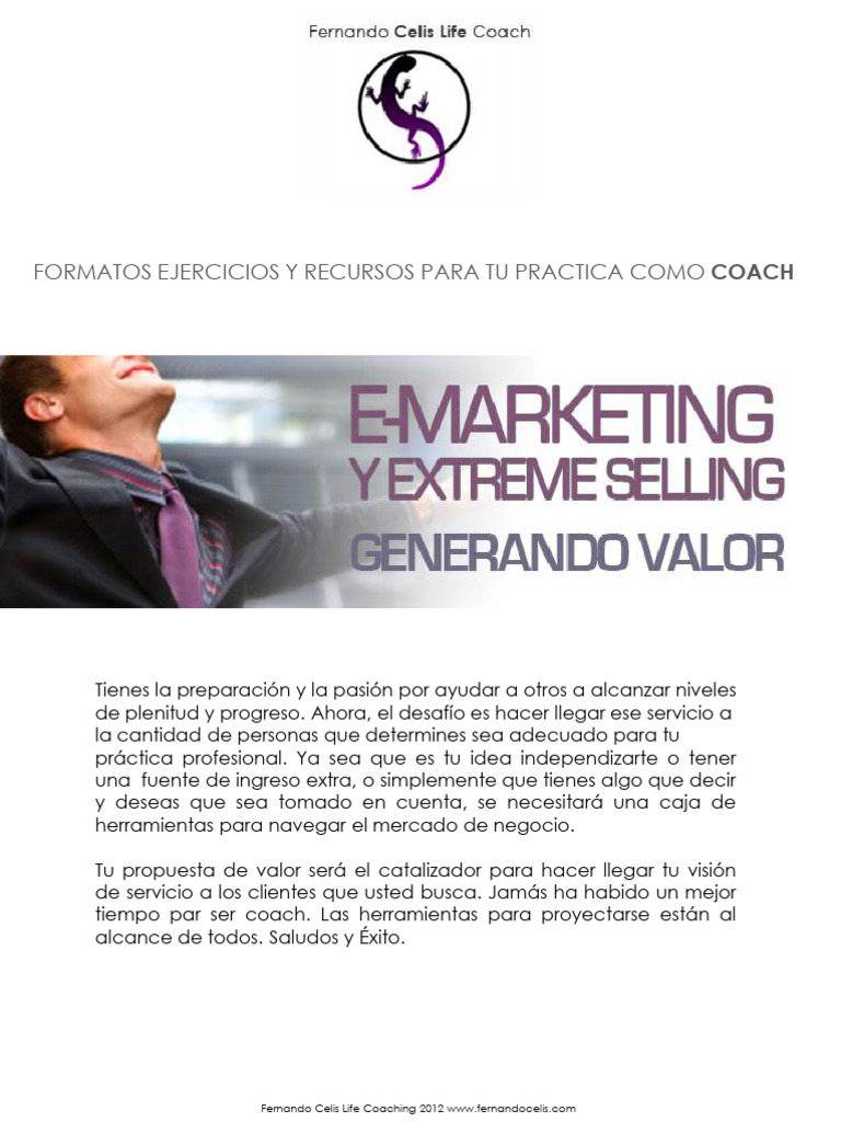 FORMATOS EJERCICIOS Y RECURSOS PARA TU PRACTICA COMO COACH | PDF