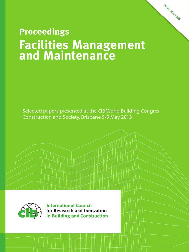 Facilities Management and Maintenance | PDF | Performance Indicator | Efficient Energy Use