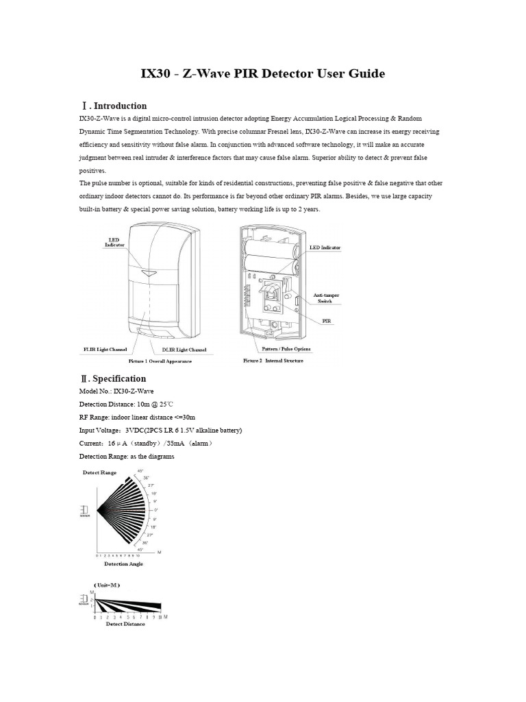 IM30-Z-Wave Product Manual | PDF | Information And Communications ...