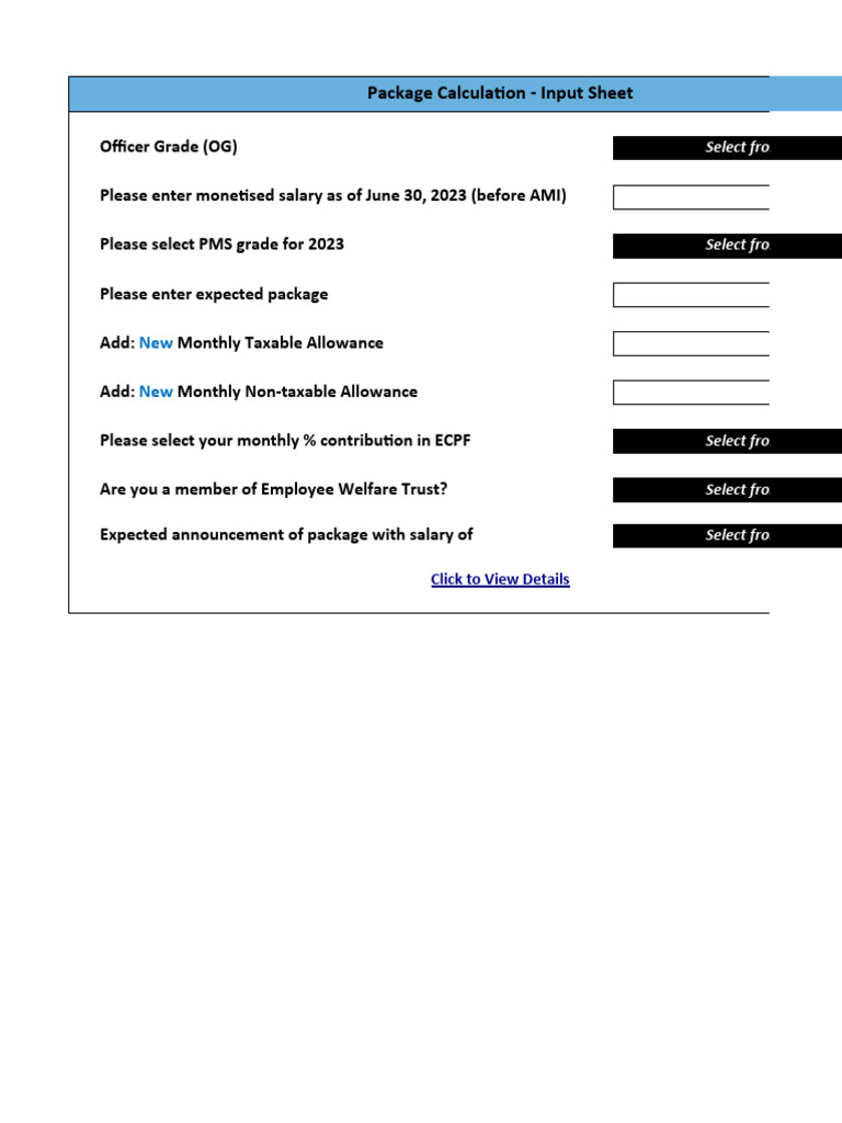 Salary Package Calculation Sheet | PDF | Income | Tax Deduction