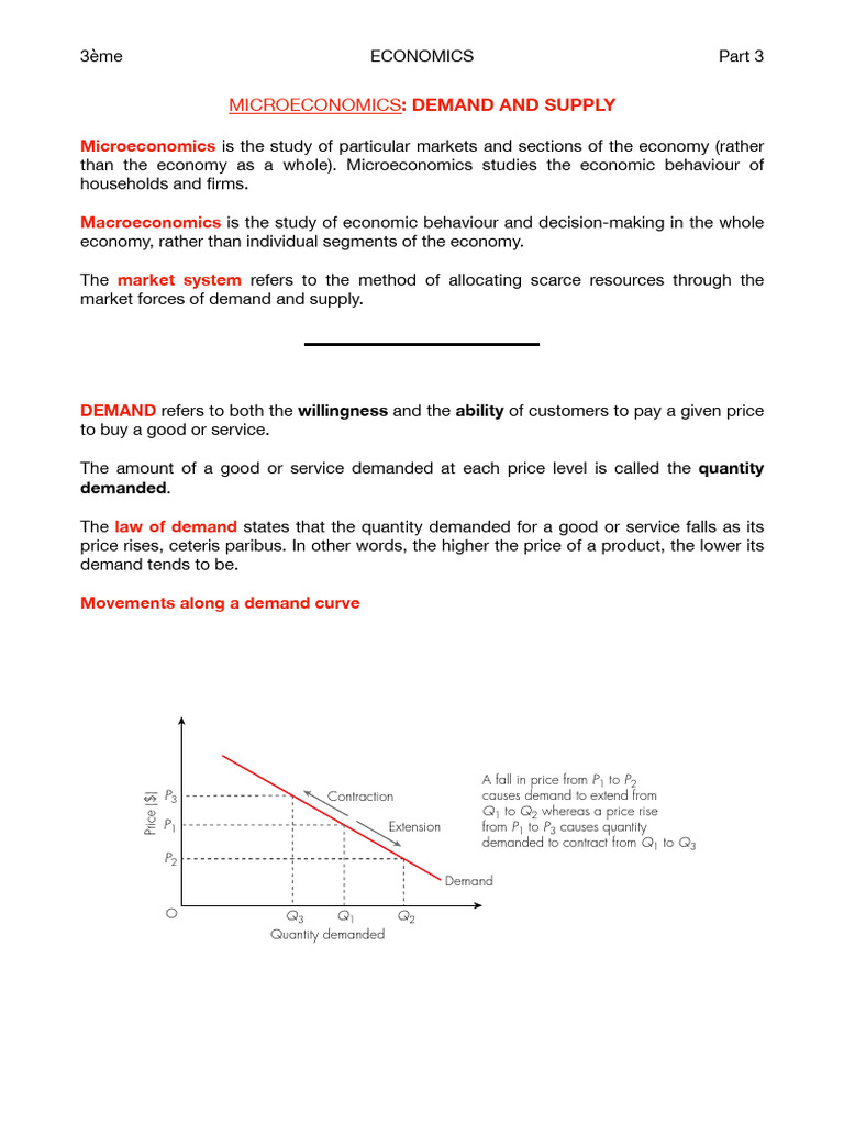 3eme 03 Demand Supply Equil | PDF | Economic Equilibrium | Supply ...