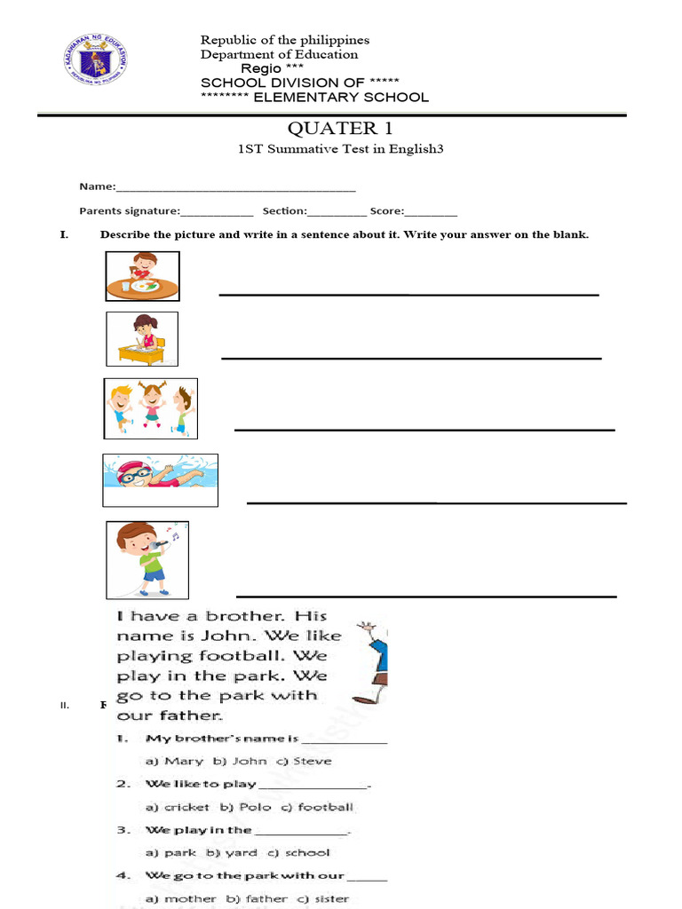 Summative 1st Math | PDF